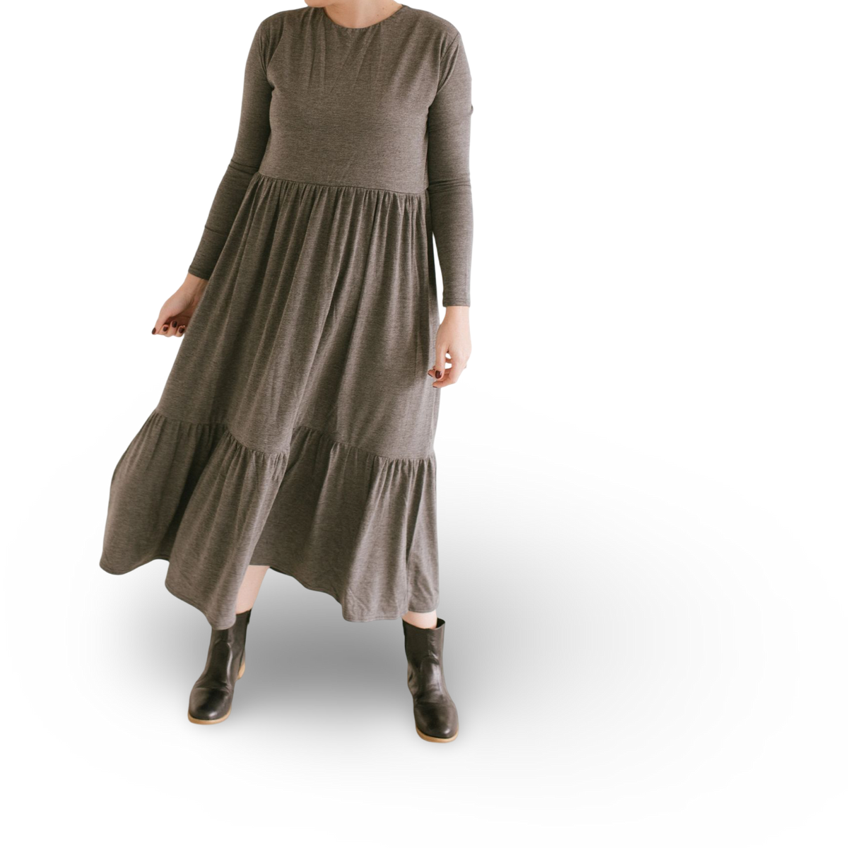 Mia Dress | Charcoal – Mama Noo